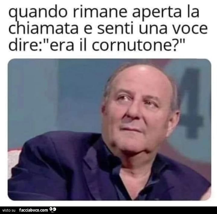 Quando rimane aperta la chiamata e senti una voce dire: era il ...