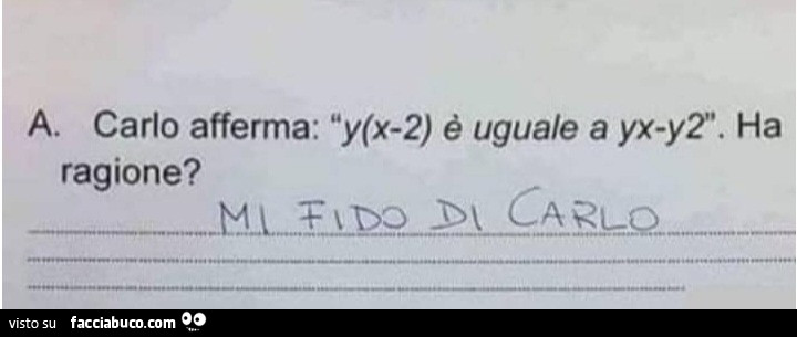 Tutti i meme sulla Matematica - Facciabuco.com