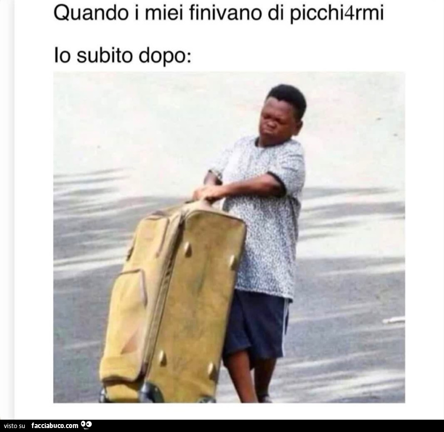 Vado via - Facciabuco.com