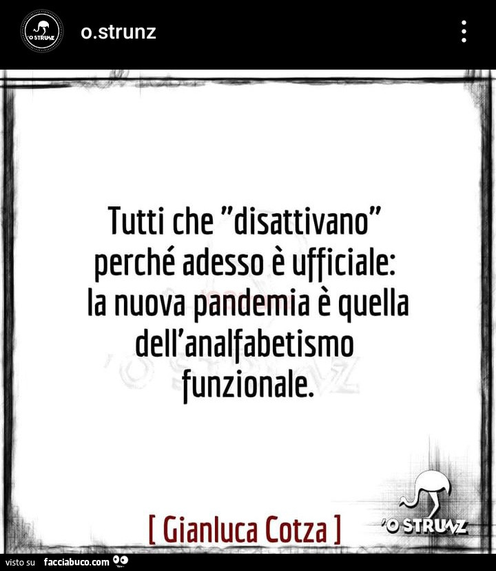 Buona cena FaBu… post satirico pubblicato da Quaranty - Facciabuco.com