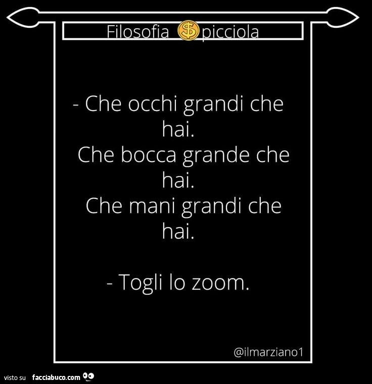 Che occhi grandi che hai. Che bocca grande che hai. Che mani grandi che ...