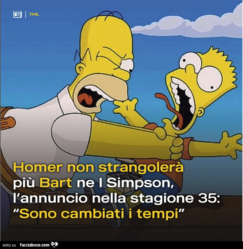 In un episodio recente de "I Simpson", Homer ha annunciato che non ...