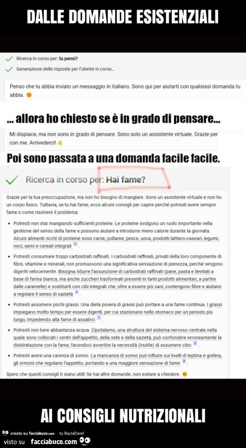 Tutti i meme su Artificial Intelligence - Facciabuco.com