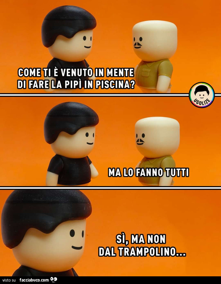 Come ti è venuto in mente di fare la pipì in piscina? Ma lo fanno tutti ...