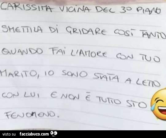 Tutti i meme su Vicini Di Casa - Facciabuco.com