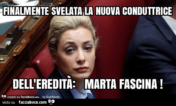 Finalmente svelata la nuova conduttrice dell'eredità: marta fascina ...