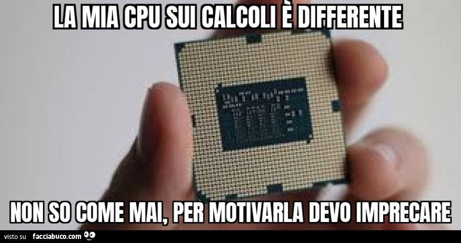 CPU meme blasfemi… meme pubblicato da Anonimo78 - Facciabuco.com